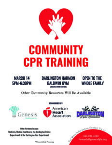 Community CPR Training to be held in Darlington | News and Press